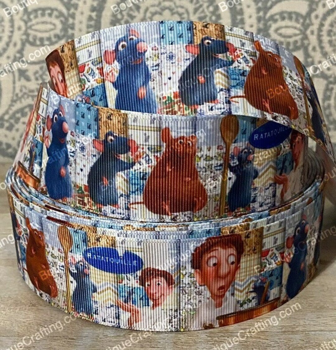 Disney Ratatouille Ribbon High Quality Grosgrain Ribbon by the Yard 1 ...