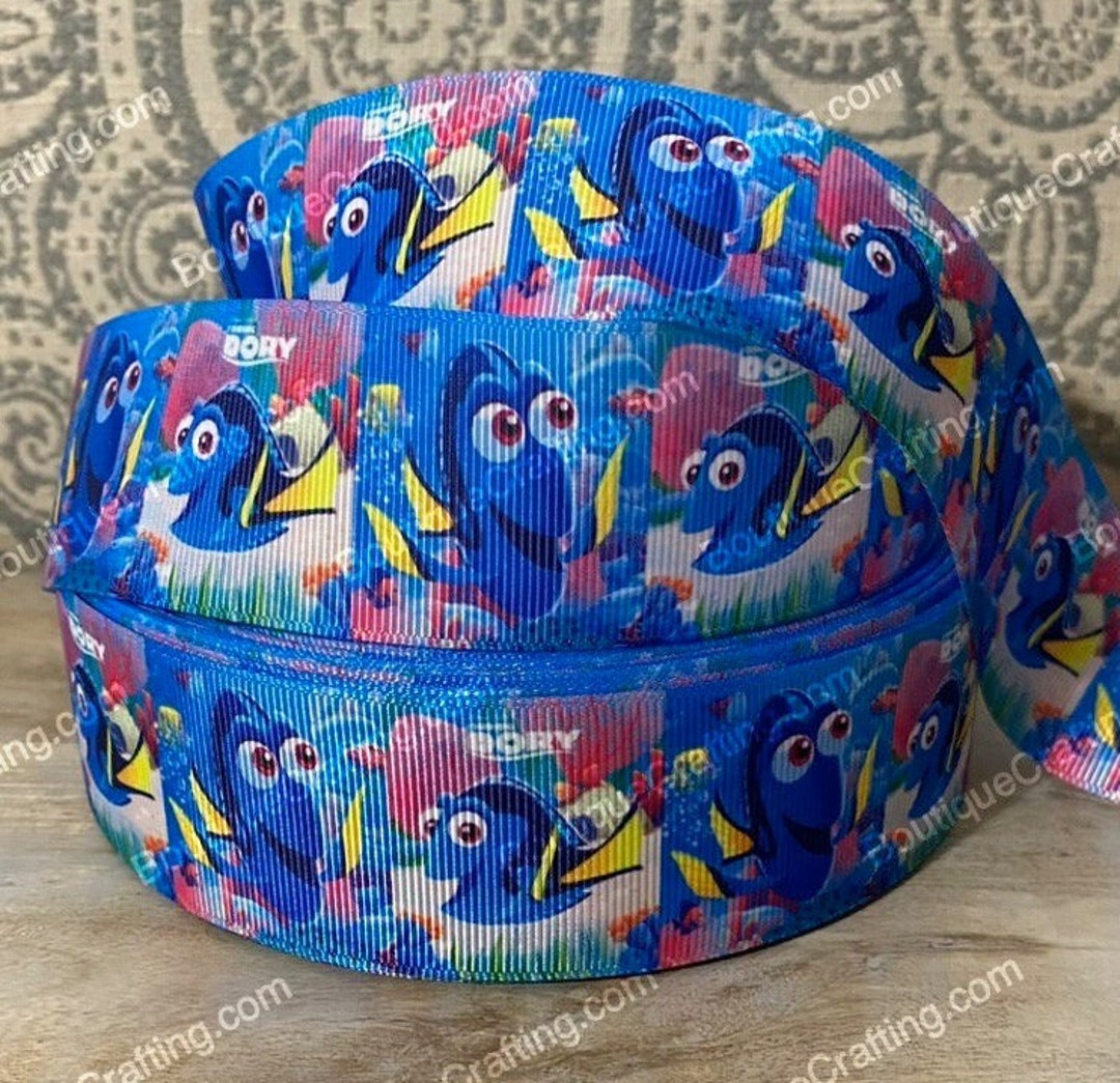 Disney Dory Ribbon High Quality Grosgrain Ribbon by the Yard 1", 1.5 ...