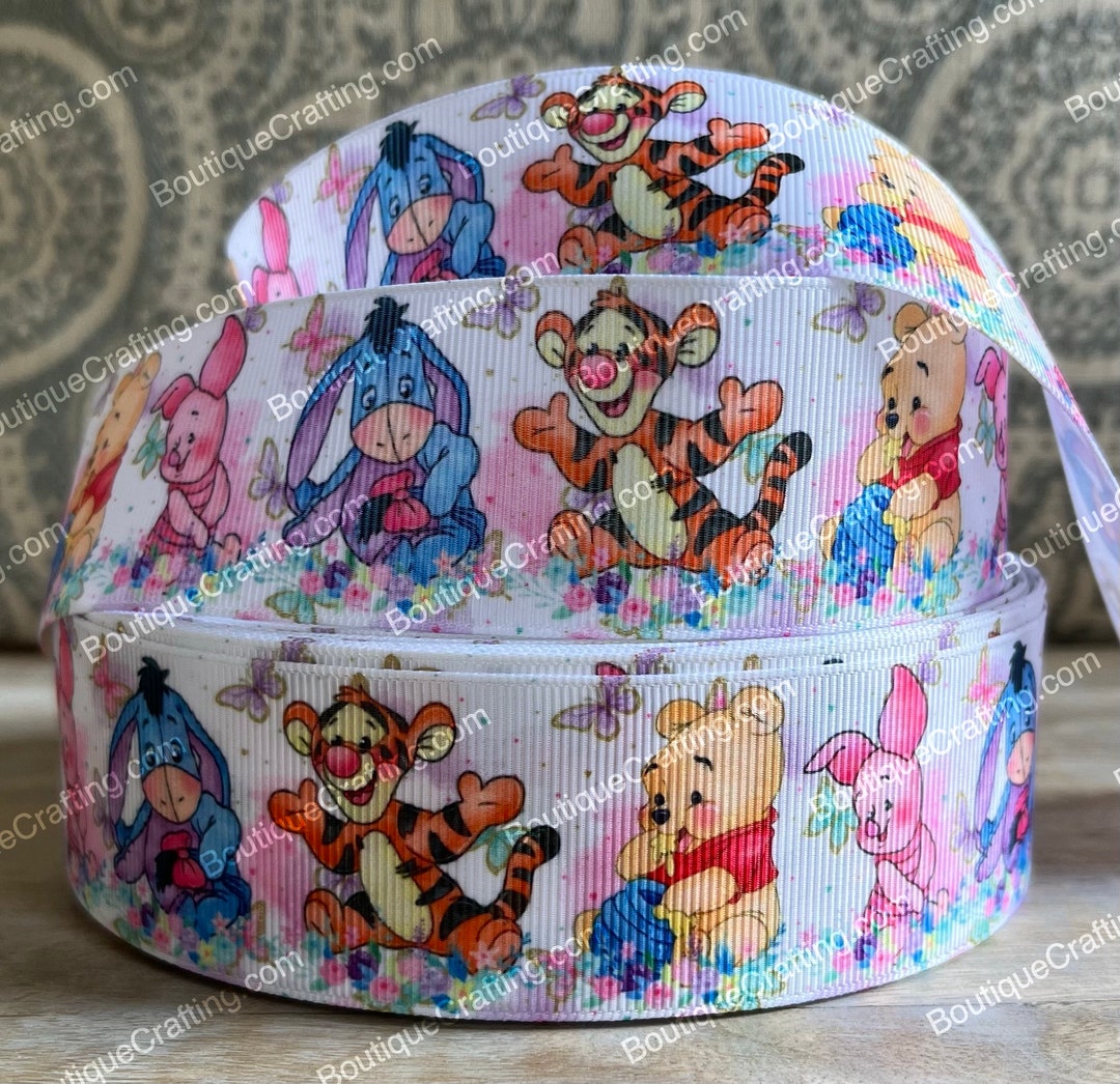 Disney Winnie the Pooh Ribbon High Quality Grosgrain Ribbon by the Yard ...