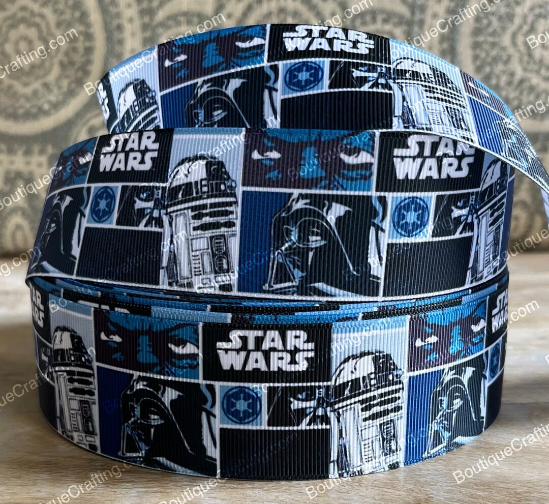 Star Wars Ribbon High Quality Grosgrain Ribbon by the Yard 1", 1.5" and ...