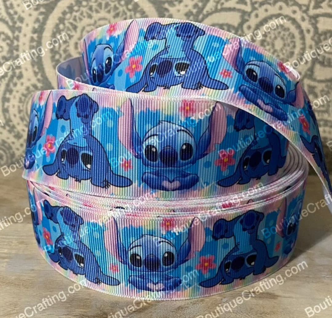 Disney Stitch Ribbon High Quality Grosgrain Ribbon by the Yard 1", 1.5 ...