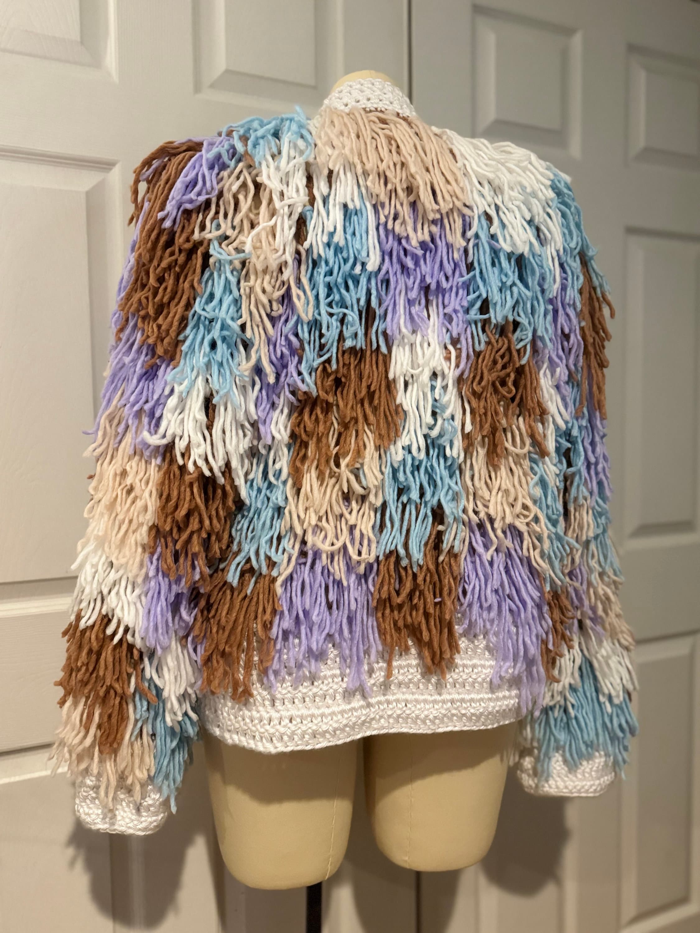 Handmade Crochet Fringe Jacket - Etsy