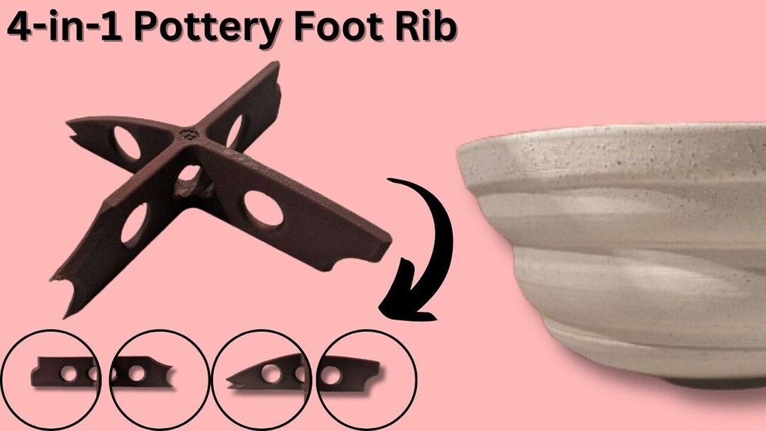 4-in-1 Pottery Foot Rib - Etsy