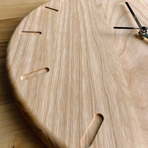 Minimalist Wooden Wall Clock – Handmade Natural Wood Home Decor - Etsy