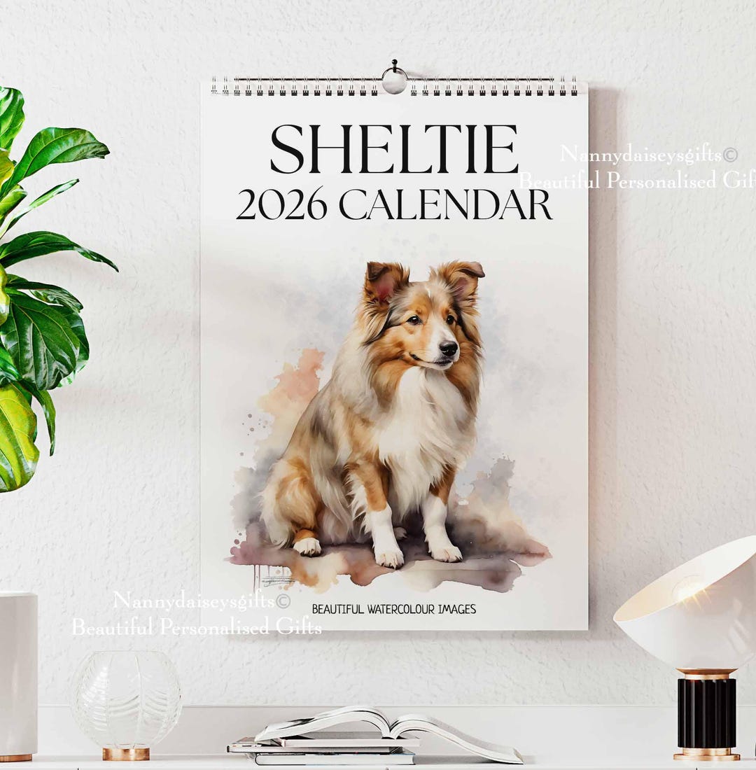 Sheltie Dogs 2026 Calendar ~animal Lover 2026 Calendar ~ 12 Months A4 ...