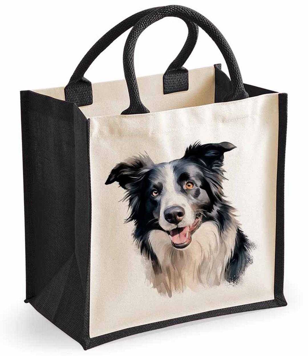 Dog Bag ~personalised Tote Shopping Bag ~ Jute Bag ~ Reusable Bag ...
