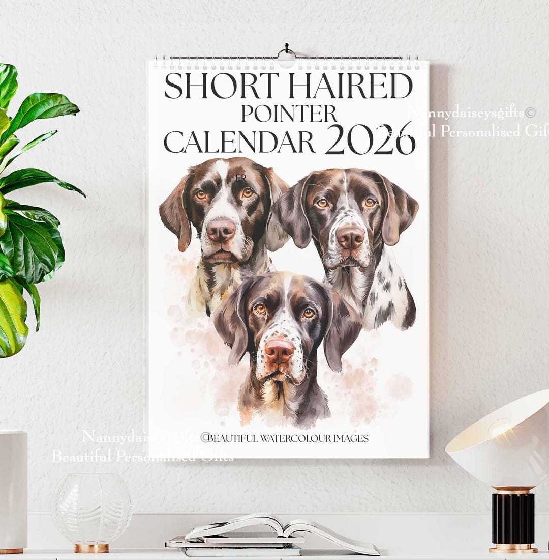 Short Haired Pointer Dogs 2026 Calendar ~animal Lover 2026 Calendar ...