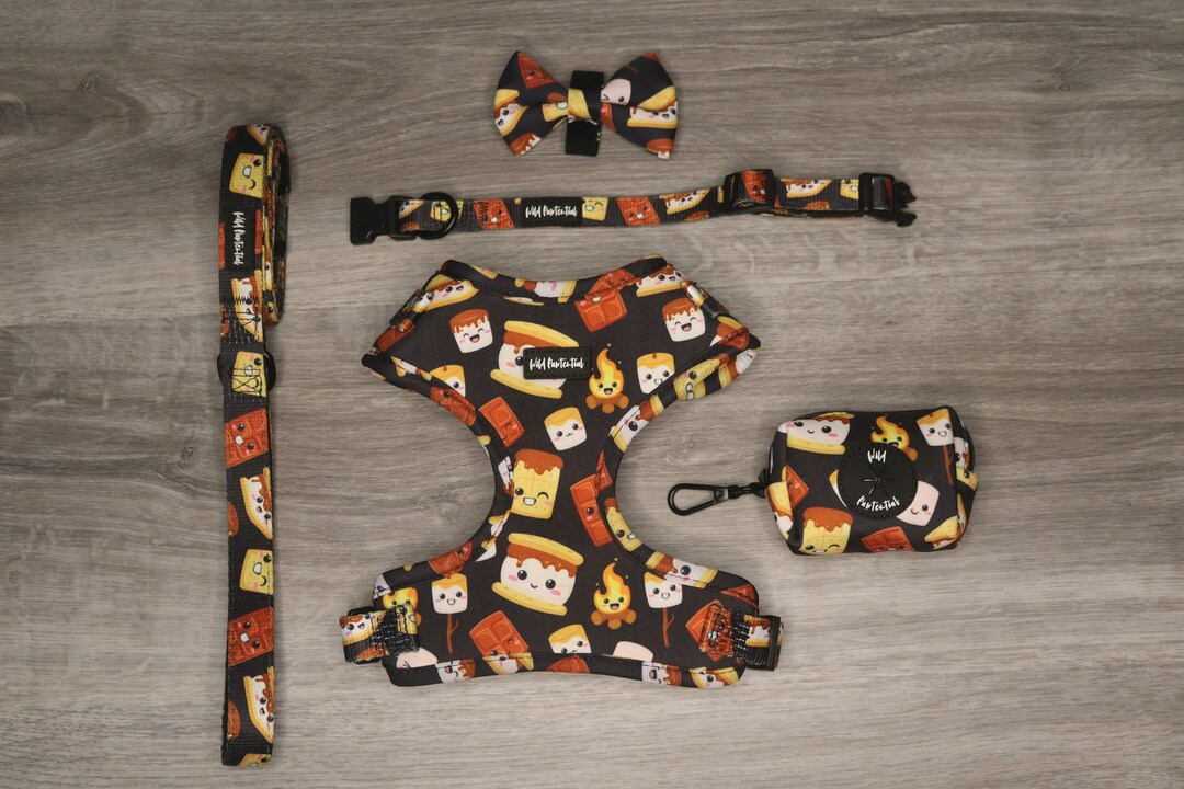 Campfire Smores Dog Harness Set - Etsy