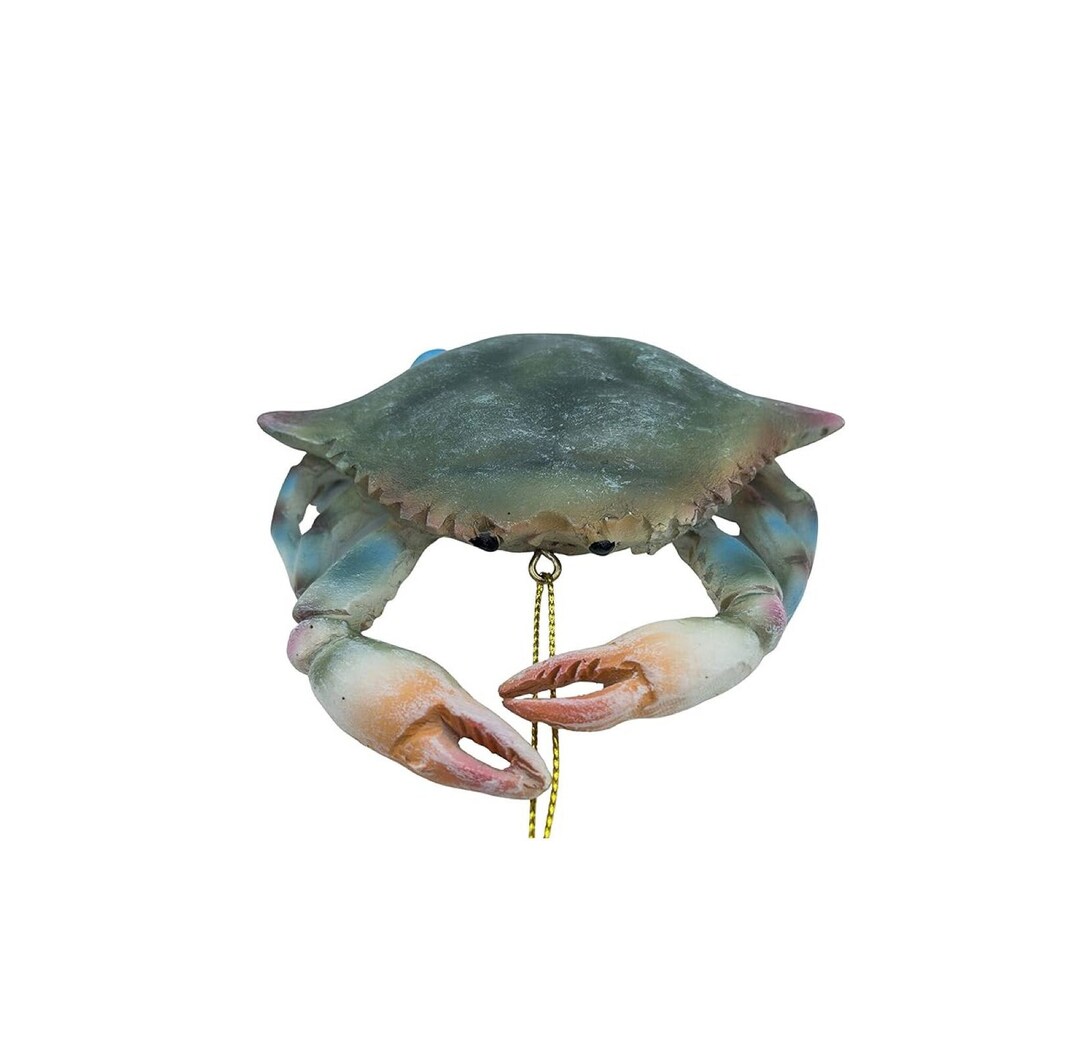 Blue Crab Ocean Coastal Beach Christmas Tree Hanging Nautical Ornaments ...