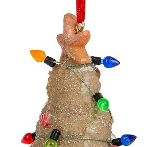 Sand Beach Christmas Tree With Lights Tropical Florida Ornament - Etsy