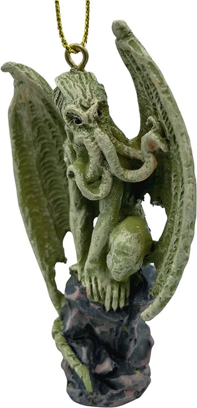 Cthulhu Octopus Sea Monster Creature on Rock Christmas Tree Ornaments ...