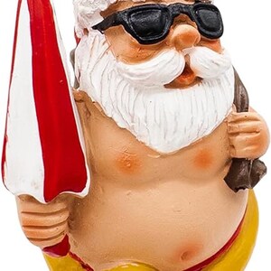 Beach Bum Santa Christmas Tree Coastal Nautical Ornament - Etsy