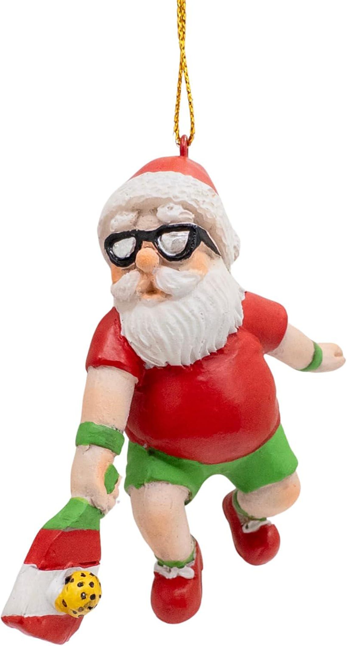 Santa Claus Playing Pickleball Christmas Tree Ornament - Etsy