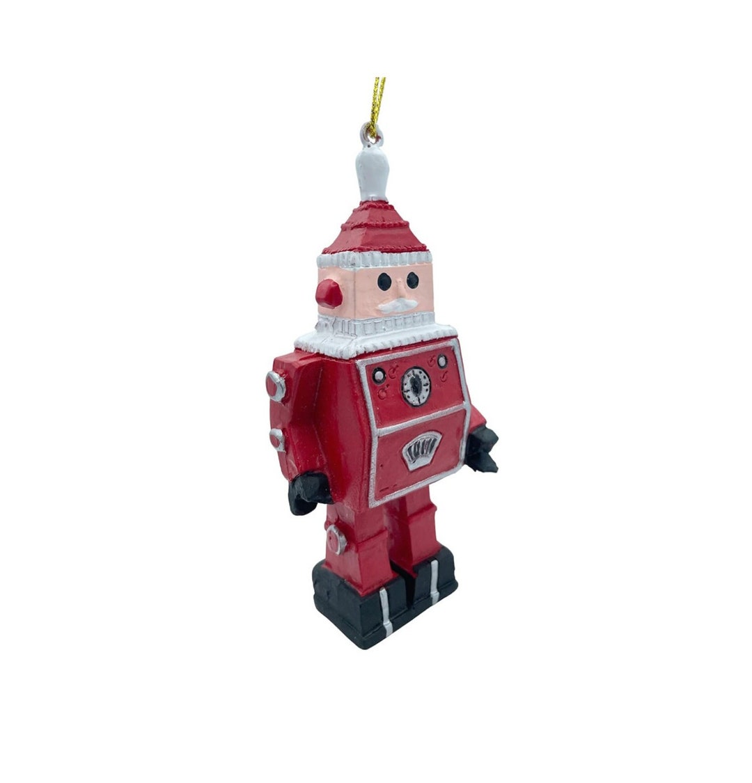 Retro Santa Claus Robot Christmas Tree Ornaments for Kids - Etsy