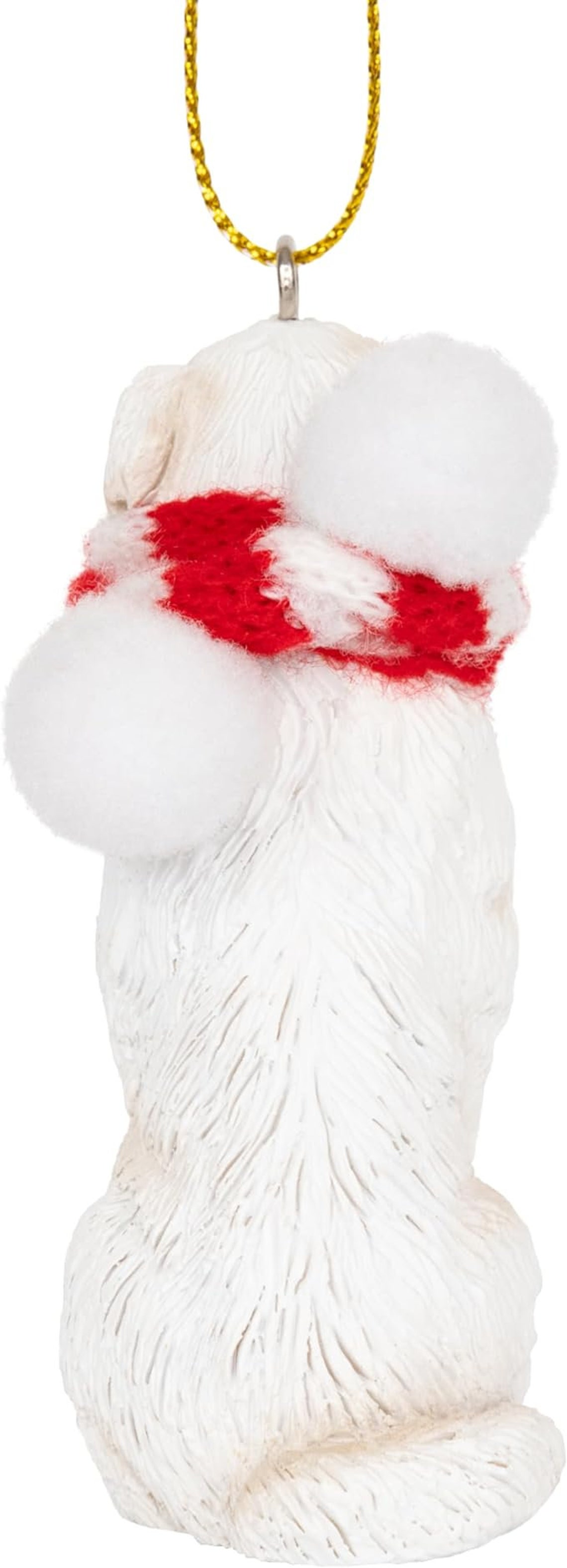 Great Pyrenees Dog Christmas Tree Ornament With Candy Cane Scarf - Etsy