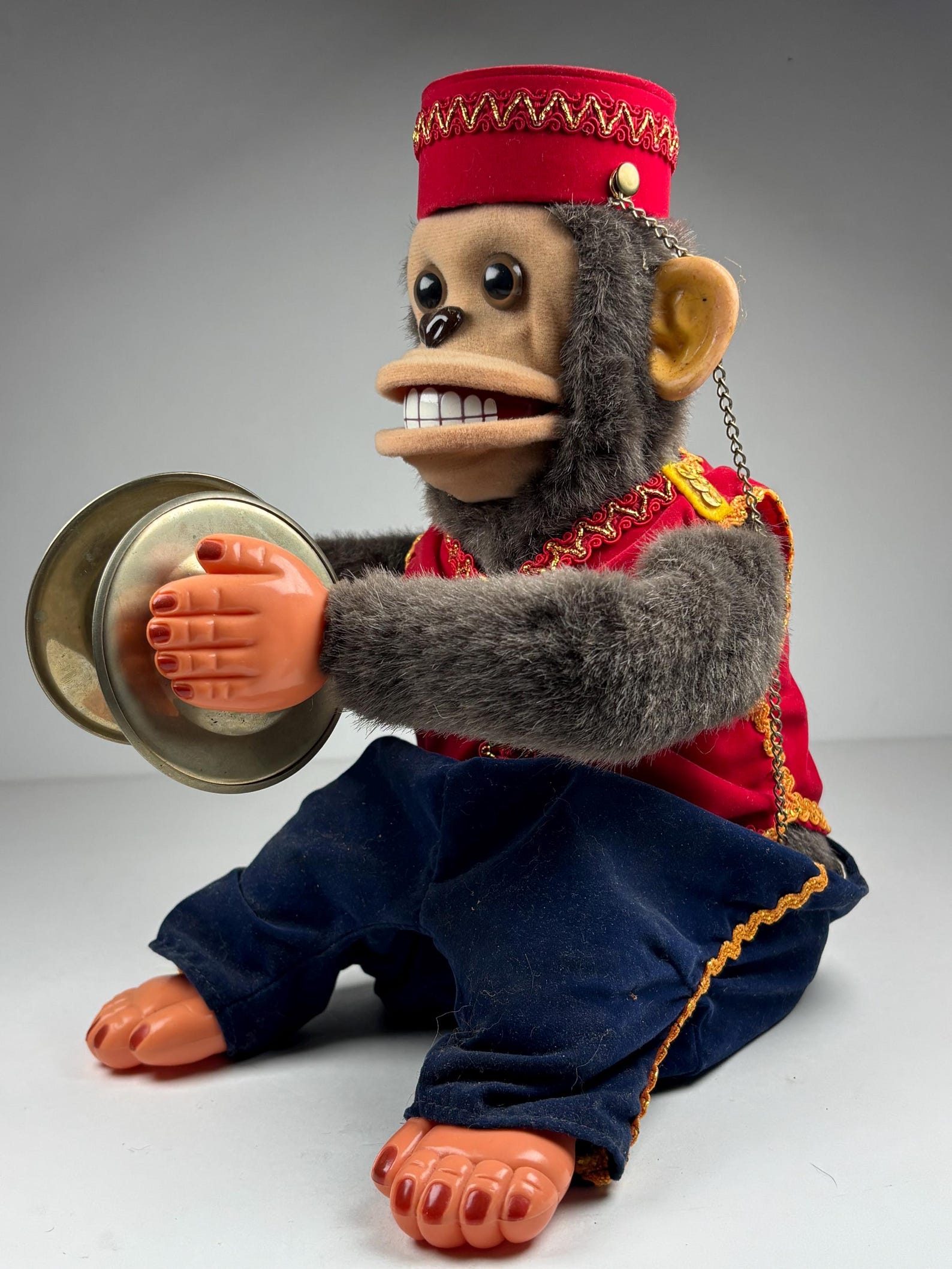 Vintage Build-a-bear Captain Monkey – Nautical Americana Display Plush ...
