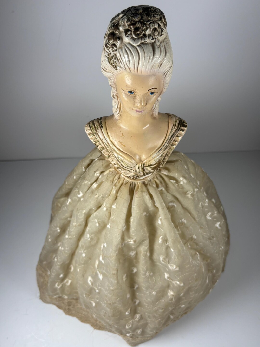 1950s Chalkware Lady Bust Lamp Base — Regency Revival Elegance ...