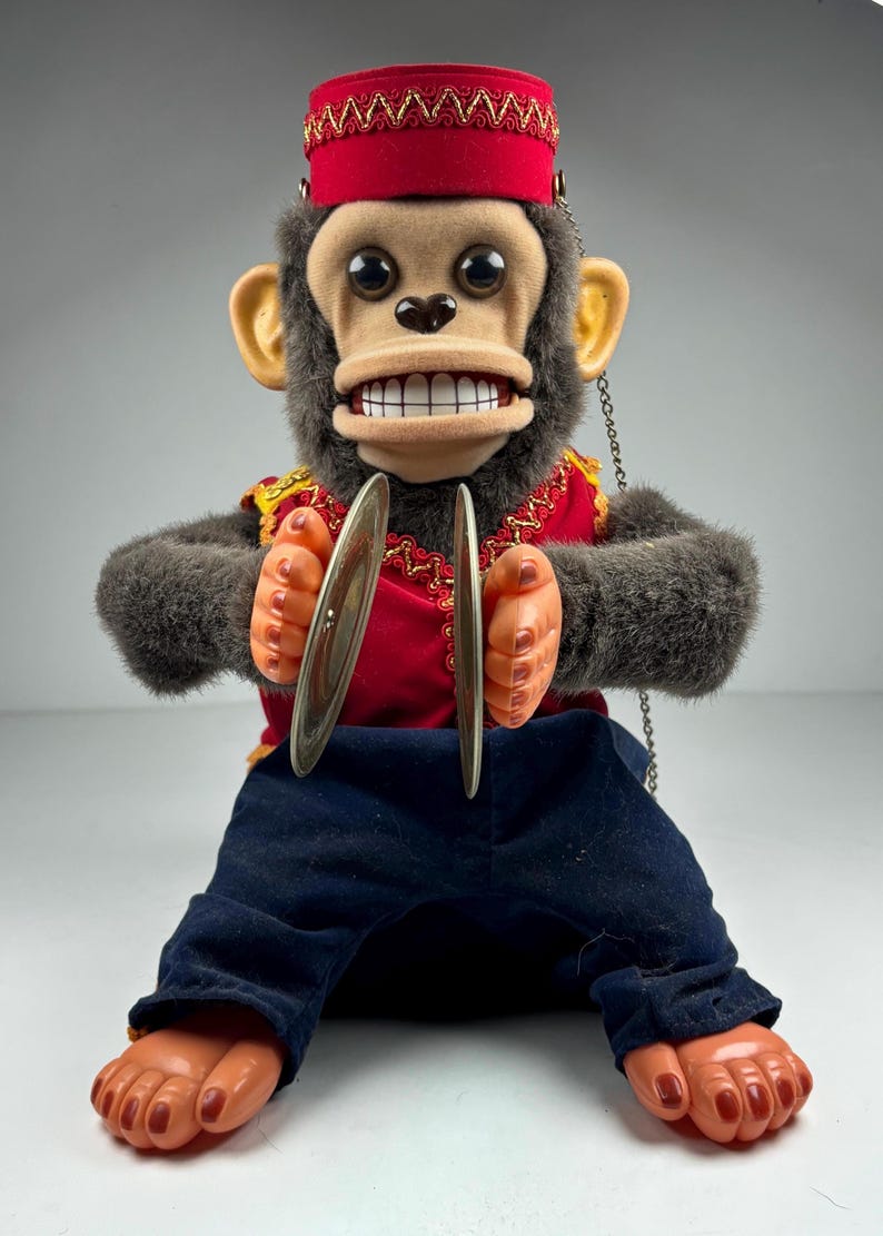 Vintage Build-a-bear Captain Monkey – Nautical Americana Display Plush ...