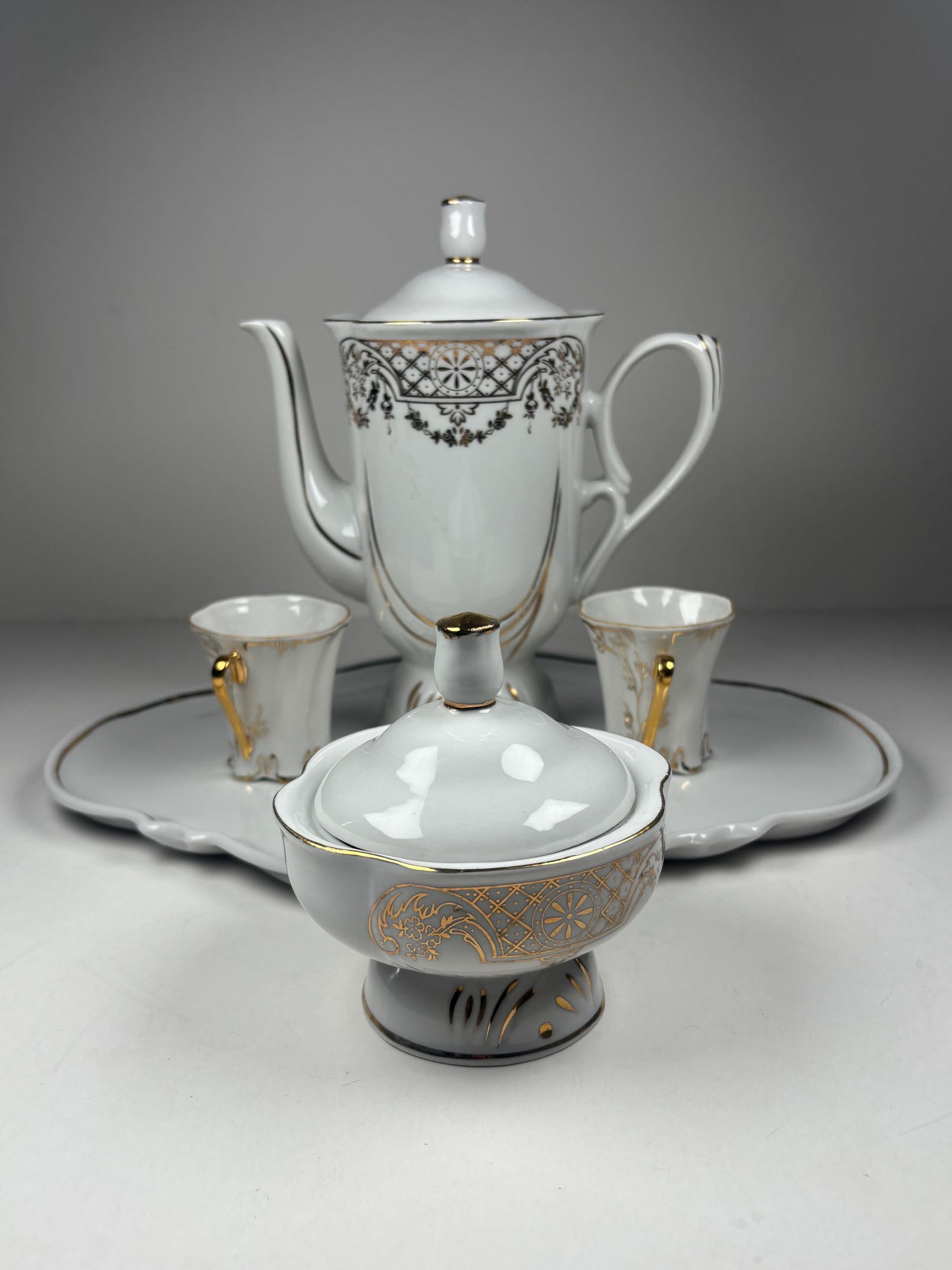 Servicio de té de porcelana rusa de estilo imperial • Decoración de ...