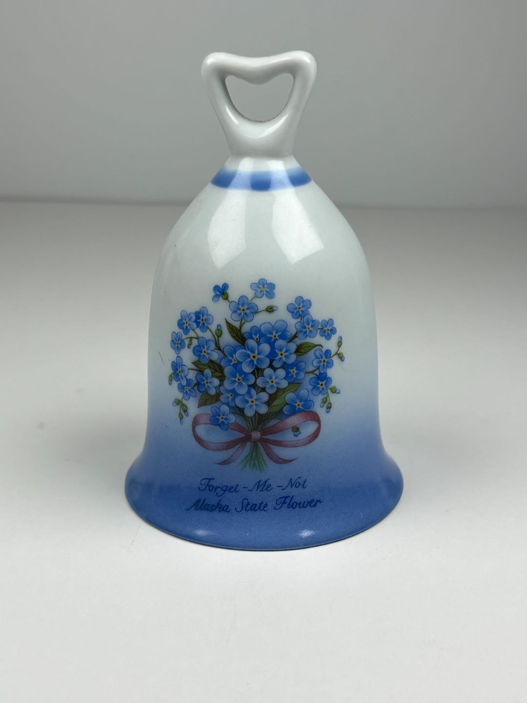 Vintage Alaska Porcelain Bell – Forget-me-not Floral Souvenir - Etsy