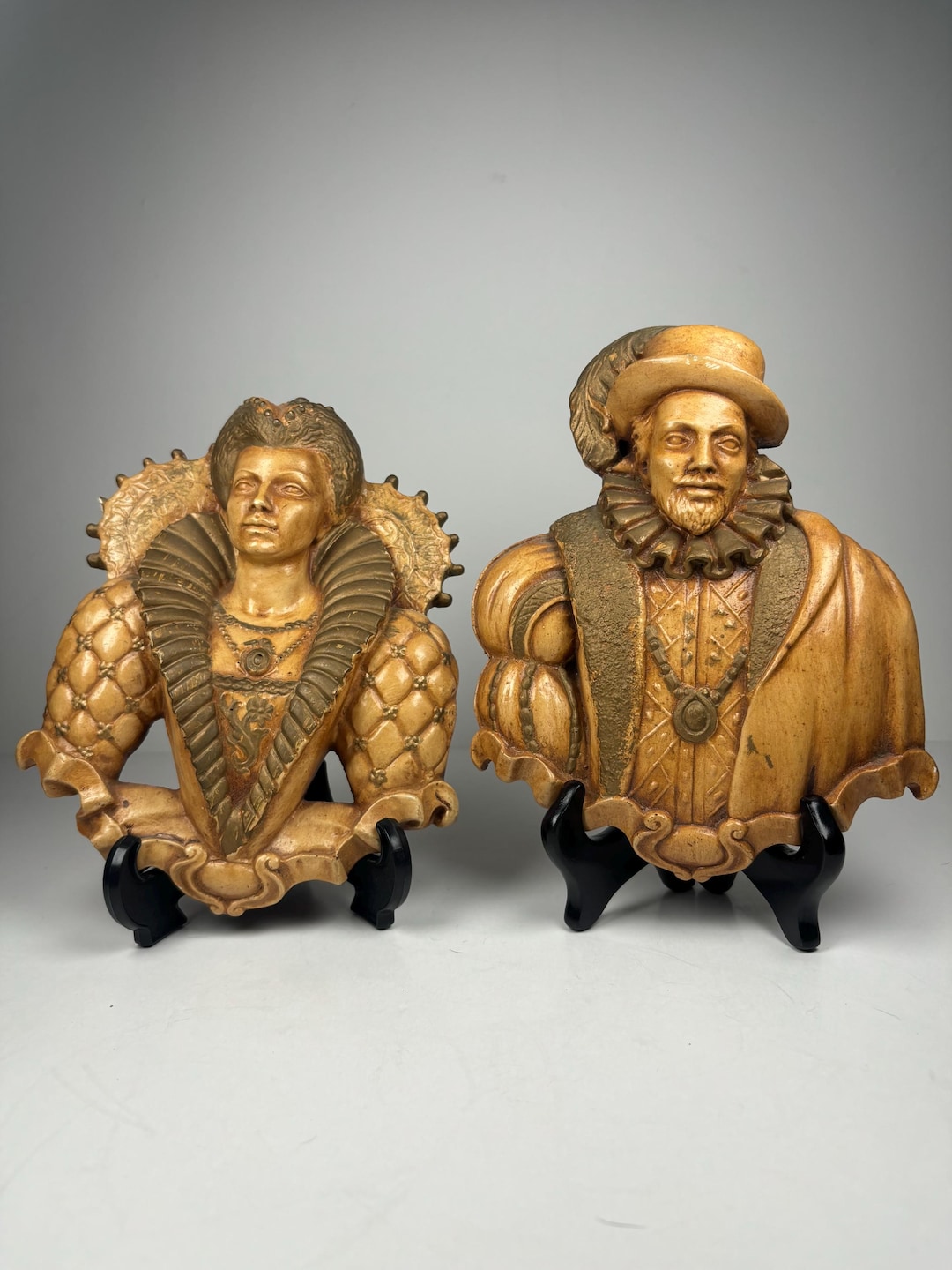 Midcentury Renaissance Royal Couple — Elizabethan Wall Decor - Etsy