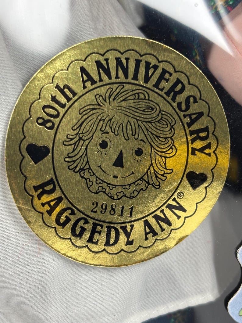 1996 Raggedy Ann & Andy Anniversary Doll Set Johnny Gruelle Book Box ...