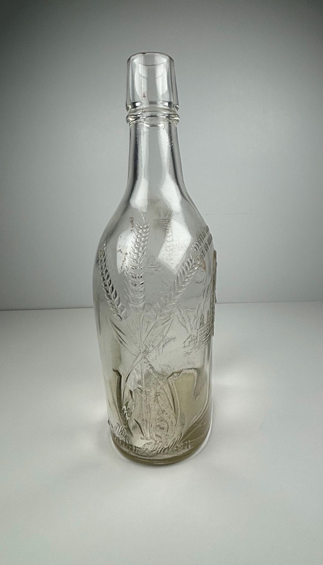 Vintage Embossed Western Whiskey Bottle – Native American Chief ...