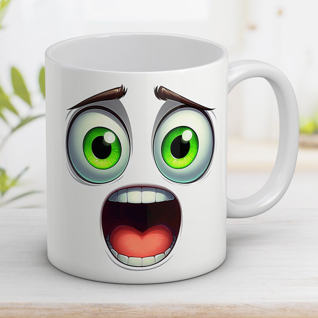 Funny 3D Emotion Mug Wrap: Disappointment Design (digital Download) - Etsy
