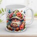 3D Emotion Smirk Smile Mug Wrap Funny Mug 11 and 15 Oz Design ...