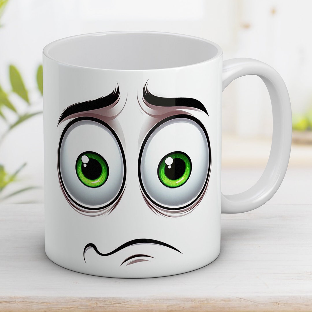 Funny Disappointment Mug Wrap: 3D Emotion Design (digital Download) - Etsy