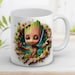 Funny Groot Mug Wrap: Cartoon Character PNG (digital Download) - Etsy