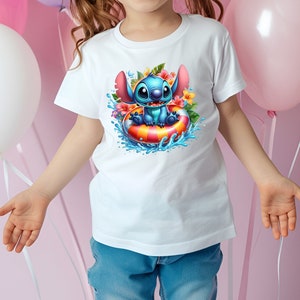 Cute Baby Stitch With Transparent Background, Stitch Clipart, Summer ...