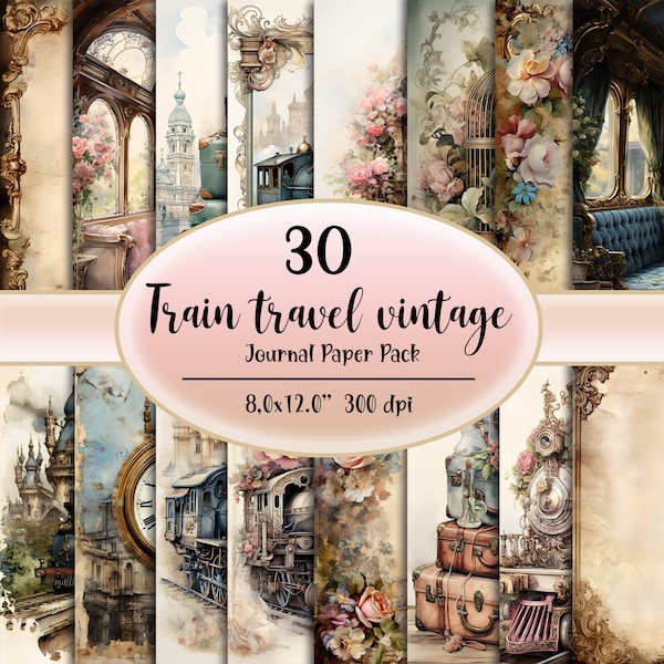 Train Scrapbook - Etsy