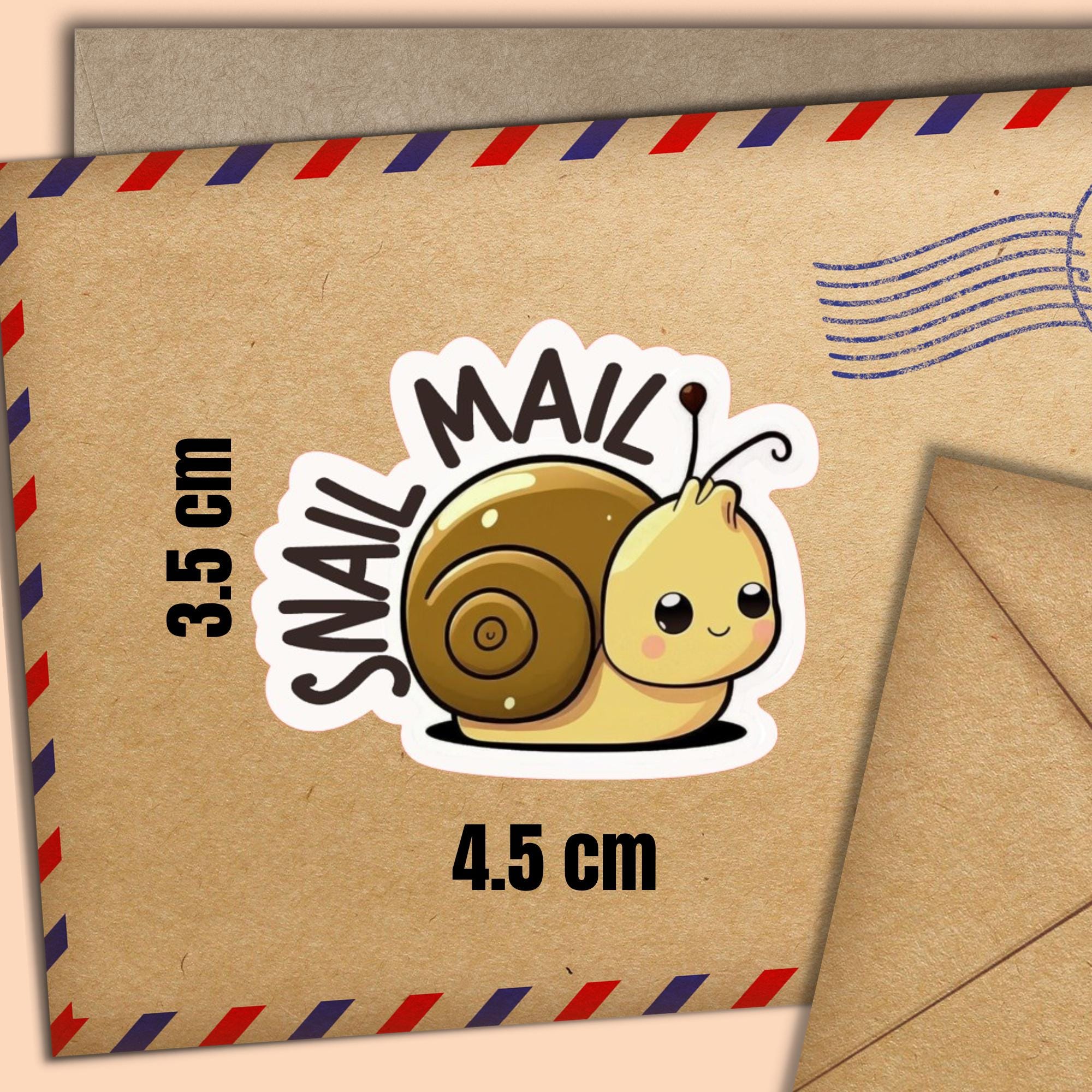 Little Snailmail Stickers, Set of 20 Happy Mail Sticker Flakes, Cute ...