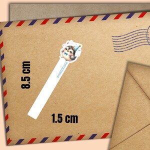 Birthday Bird Postcrossing ID-stickers set van 20, happy mail ...