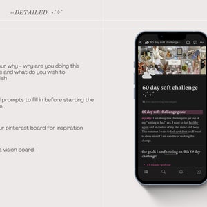 60 Day Soft Challenge | Notion Template for 75 Hard Challenge | Tracker ...