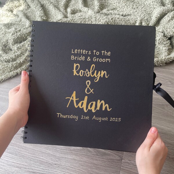Bride and Groom Letters Book - Etsy