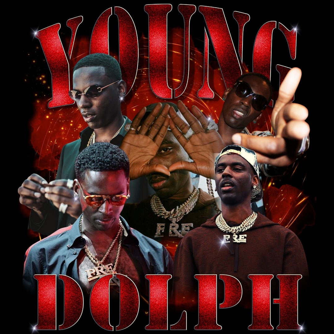 YOUNG DOLPH T Shirt Design. PNG Digital 4500x5100 Px. Rapper, Hiphop ...