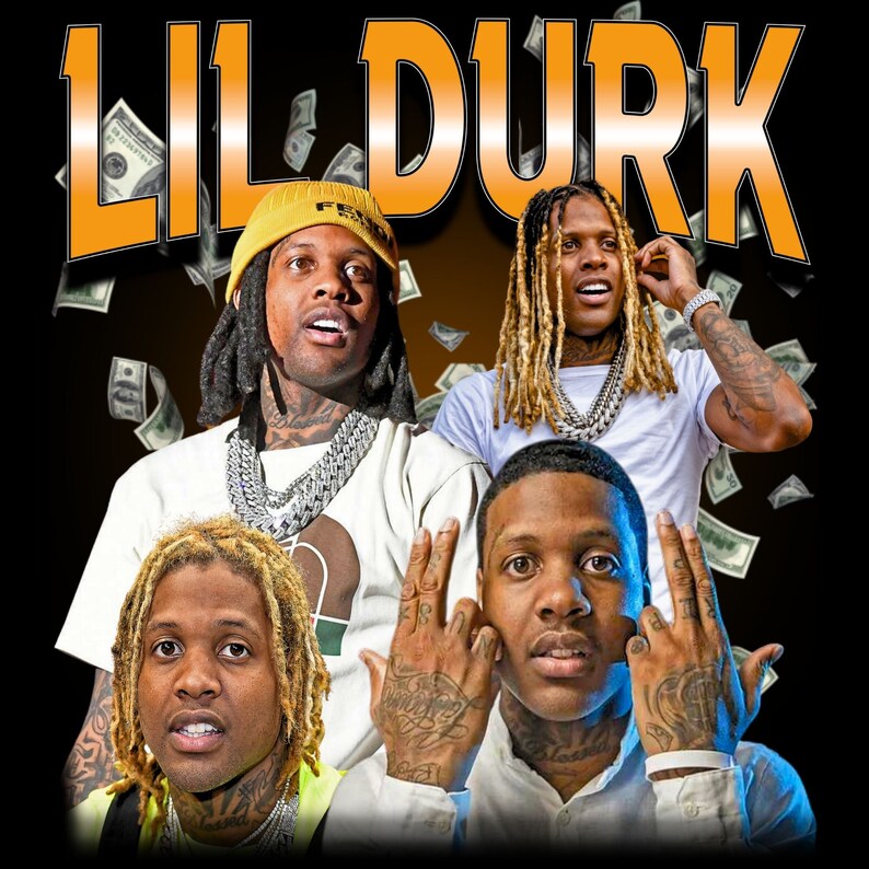 LIL DURK T Shirt Design. PNG Digital 4500x5100 Px. Hiphop, Rapper ...