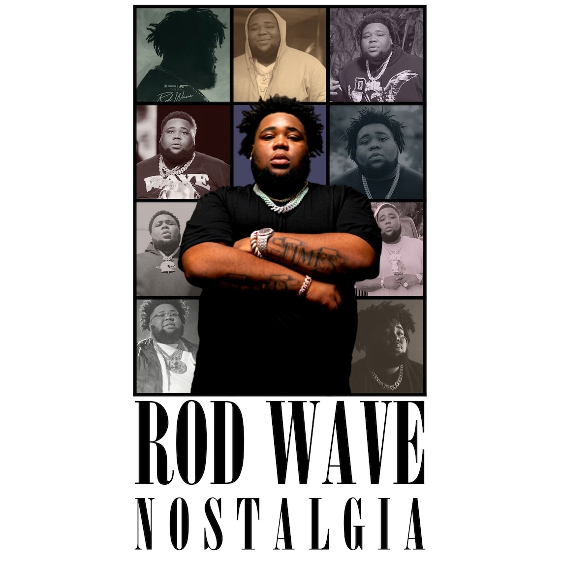 ROD WAVE T Shirt Design. PNG Digital 4500x5100 Px. Rapper, Hiphop ...