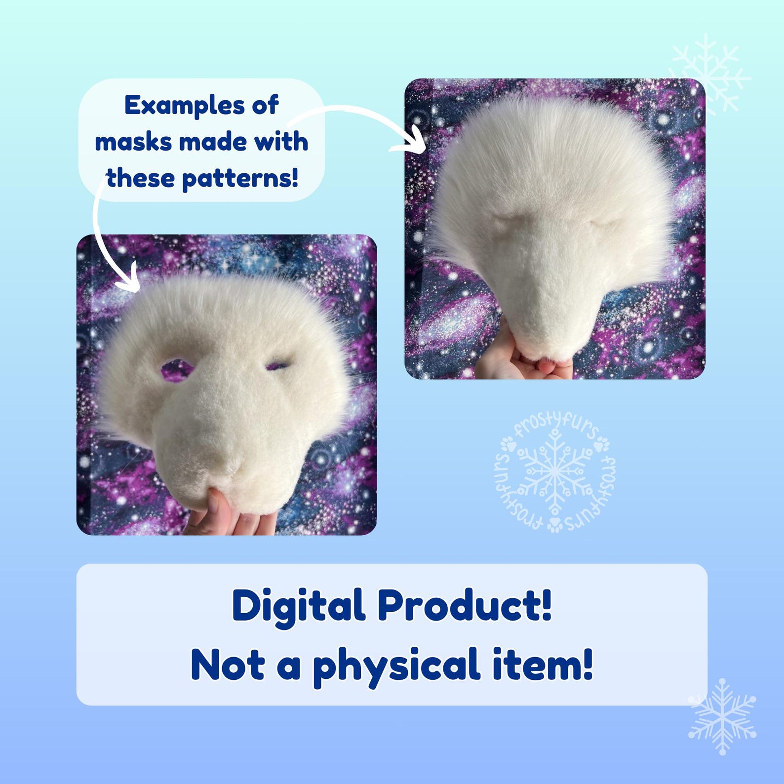 Therian Mask Snout Pattern Pack and Tutorial Four Shapes Included ...