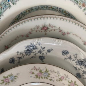 Mismatched Vintage Floral Salad Plates - Set of 4 or 6 (7 Inch) - Etsy