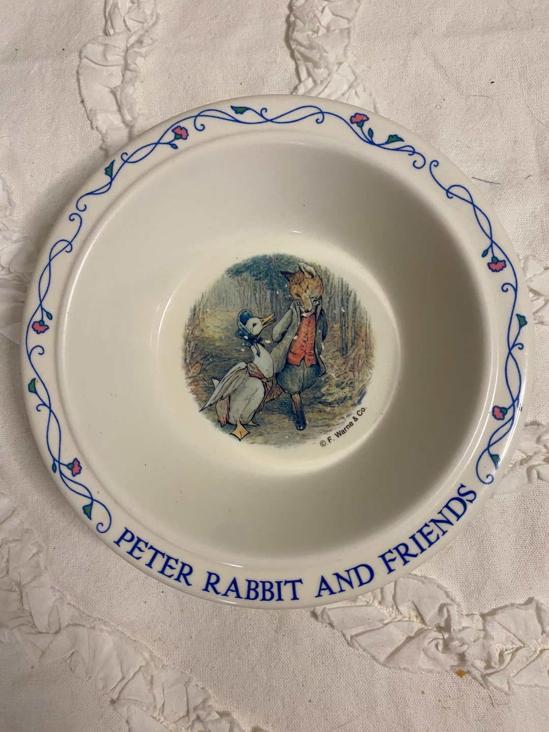 Peter Rabbit and Friends Melamine Bowl Mr. Tod and Jemima Puddleduck - Etsy
