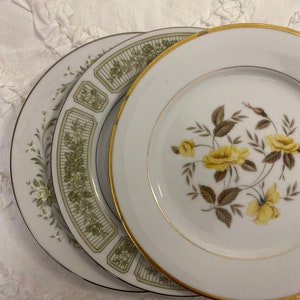 Mismatched Vintage Floral Salad Plates - Set of 4 or 6 (7 Inch) - Etsy