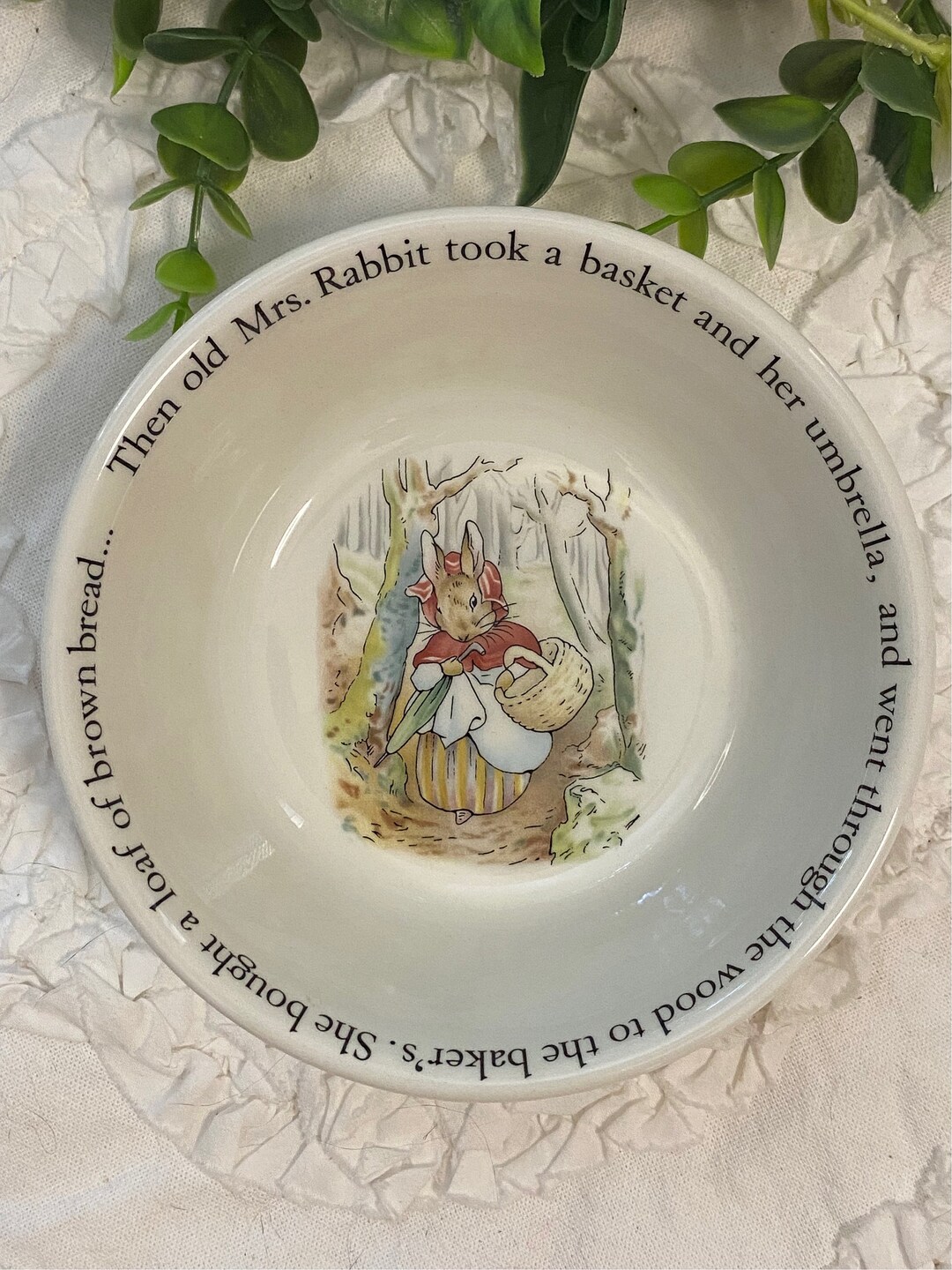 Peter Rabbit Wedgewood Bowl- Mrs. Rabbit - Etsy