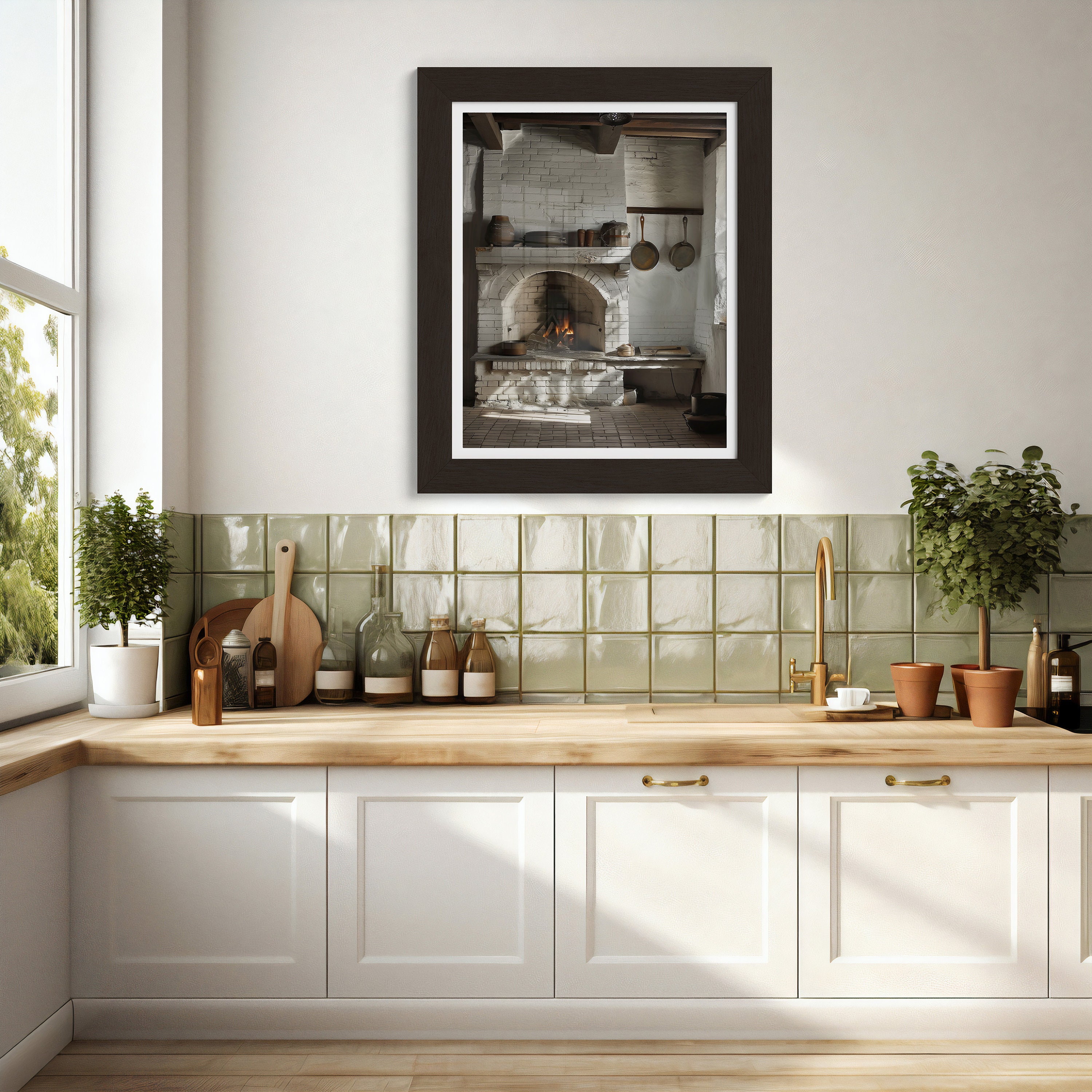 La Cucina Della Nonna Rustic Italian Kitchen Digital Print, Traditional ...