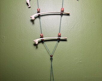 Bone Totem, Bone Chime, Cow Bones, Animal Bones, Rabbit Fur, Bone Decor ...