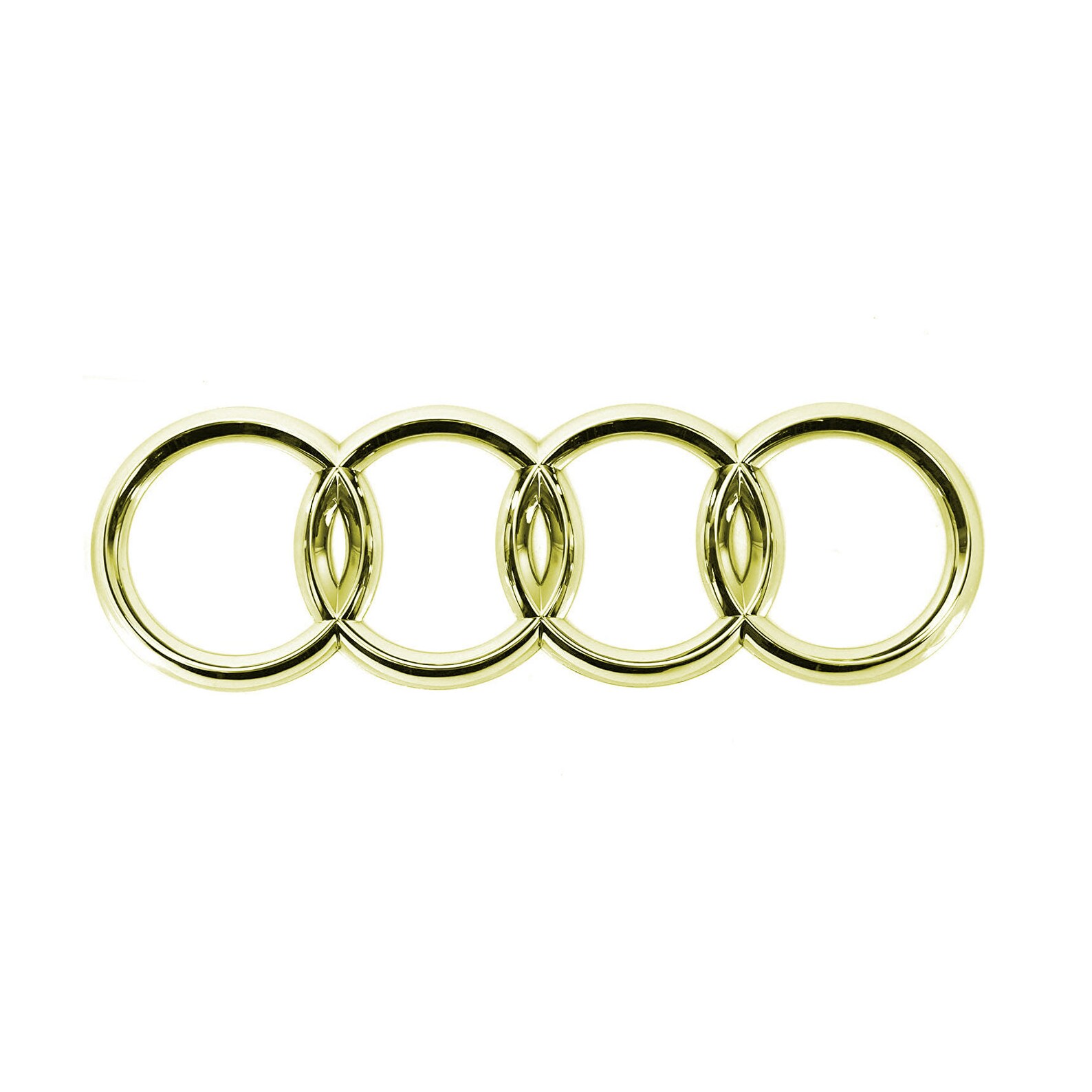 24ct Gold Plated Audi Badge - Front Grill / Grille Emblem | Back Rear ...