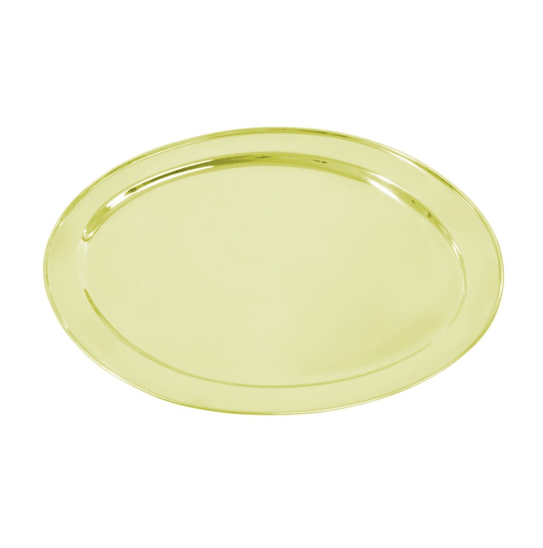 24ct Gold Plated Oval Serving Tray 66cm Luxury Serving Platter Salver ...