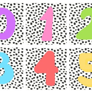 Days of the Week, Numbers, & Months of the Year Flashcards - Etsy